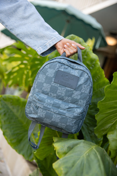 ALOHA COLLECTION MINI BACKPACK / PUA CHECK / SLATE – Work It Out