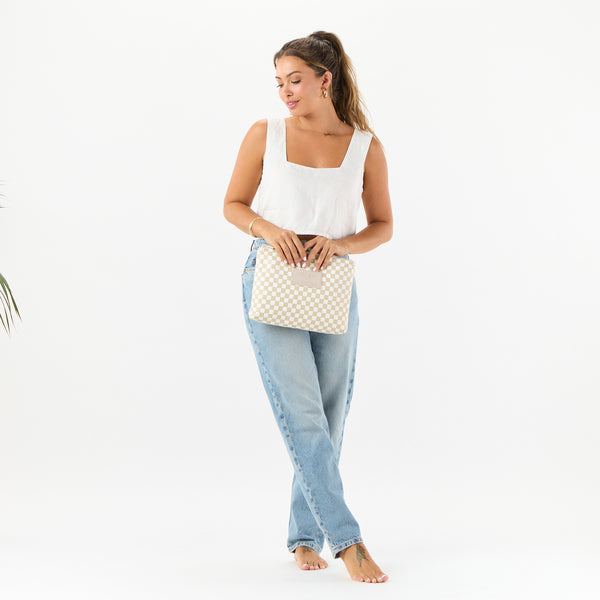 ALOHA COLLECTION MID / PETITE CHECK / LATTE – Work It Out