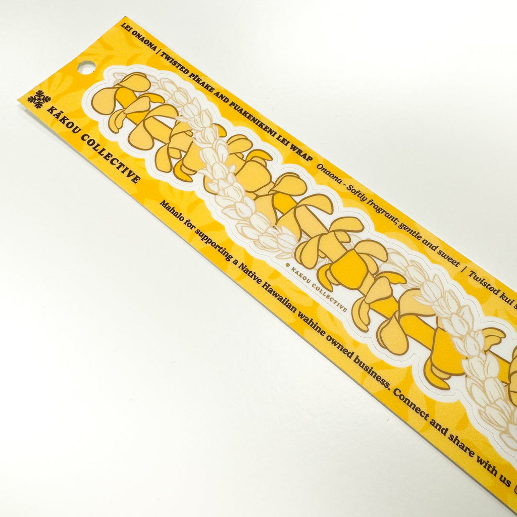 KAKOU COLLECTIVE LEI WRAP VINYL STICKER - ONAONA – Work It Out