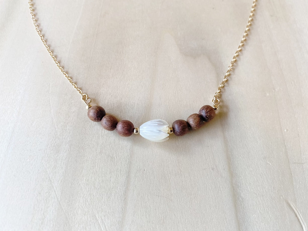 KU KOLU DESIGNS PIKAKE & KOA WOOD BAR NECKLACE 16-18" – Work It Out